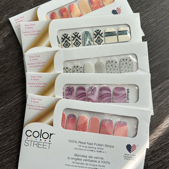 Color Street | Makeup | Color Street Presson Nail Polish Strips Pink ...